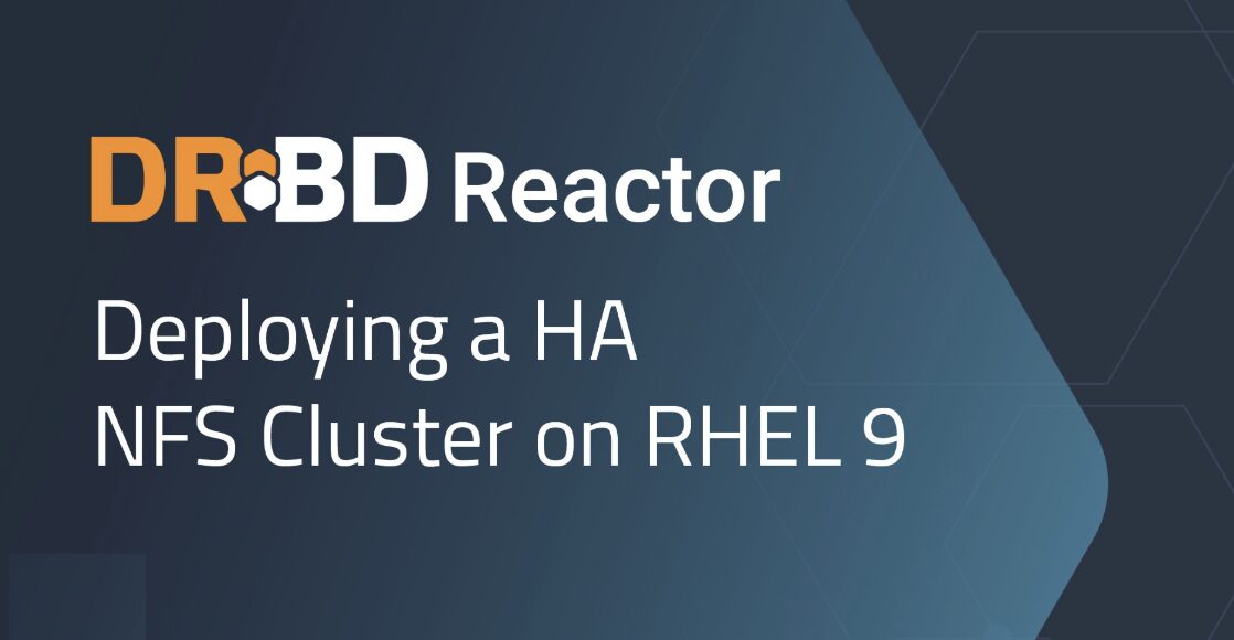 DRBD Reactorを使ったNFSサーバ | DRBD Tech Info